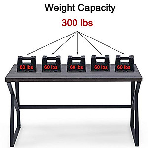 HSH Rustic Grey Computer Desk, Metal and Wood Home Office Desk, Industrial Modern Vintage Work Study Writing Table for Livingroom Bedroom, Farmhouse Oak PC Desk, Wooden Computer Table, Gray 47 Inch