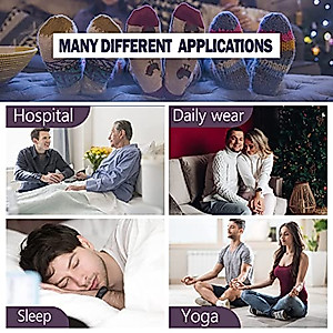 Fuzzy Slipper Socks with Grips for Mens Womens Non Slip Hospital Socks Anti Skid Winter Fluffy Warm Cozy Cabin Soft Crew Sleep Socks 6 Pairs Gift Stocking Stuffer (Stripes Pattern B)