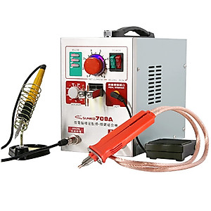 CHEIRSS 709A Spot Welder with Pulse Spot Welding Pen,0.35mm Battery Welding Machine Battery Spot Welder and Soldering Station, for Battery Pack 18650 14500 Lithium Batteries