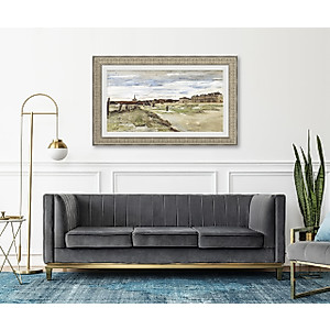 Deco TV Frames - Gatsby Silver Smart Frame Compatible ONLY with Samsung The Frame TV (3" Color Chip, 3" Sample)