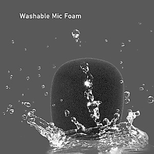 LEFXMOPHY SM58 Windscreen, Mic Foam Replacement for Shure SM58 SM48 Vocal Microphone Pop Filter, Black Noise-cancellation Windsock Cover 3-pack