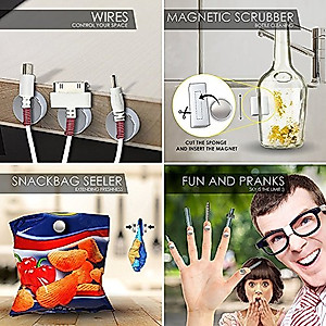magpross 10 Pieces 8 x 8mm Multi-use Refrigerator Magne ts for Refrigerator Science Crafts Projects