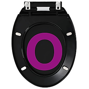 CUMYZO Soft-Close Toilet Seat with Quick-Release Design Black Black (1.39KG/3.058LB) Plumbing Fixture Hardware & Parts-Toilet & Bidet Accessories-Toilet & Bidet Seats-