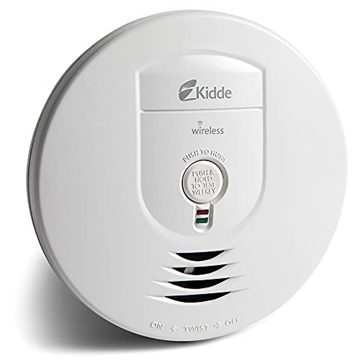 Kidde Wireless Smoke Detector, AA Battery Operated (Included), Ionization Sensor Wire-Free Interconnect Smoke Alarm