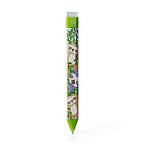 Pen Bookmark | Erasable Ballpoint Gel Pen and Bookmark 3-in-1 | Ink Novelty Pen with Eraser | Page Marker | Book Marker | Page Holder Clip | Stationery Gift Idea for Reader and Writer (Sloth)