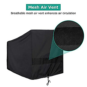 SunPatio Outdoor Chair Covers 2 Pack for Adirondack Chair, Swivel Rocking Chair, Waterproof Patio High Back Chair Cover, Durable FadeStop Patio Furniture Covers for All Weather, 34"W x 37"D x 36"H