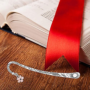 BAUNA 1 Bookmark for Women Men Flower Bookmark Book Lover Gift Reading Gifts Book Club Gifts (Flower Bookmark)