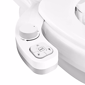 Generic Ultra-Thin 3-Function Bidet Toilet Seat Attachment White