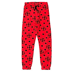 Miraculous Ladybug Little Girls Fleece 2 Pack Leggings Black/Red 5