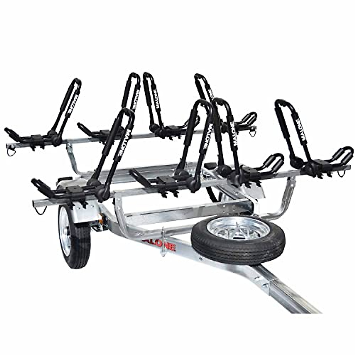 Malone Auto Racks MicroSport 4-Boat FoldAway-J Kayak Trailer Package