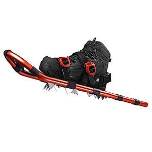 FLASHTEK 21/25/30 Inches Light Weight Snowshoes for Women Men Youth Kids, Aluminum Terrain Snow Shoes. (25", Honeycomb Black)