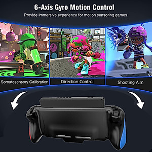 Rzzhgzq Switch Controller for Nintendo Switch One-Piece Joypad Switch Pro Controller for Handheld Mode Switch Controllers Remote with Adjustable TURBO and Dual Motor Vibration