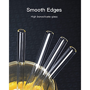 6 Pack Bamboo Lids for Glass Cups, Fit for 16oz 20oz Beer Can Glass and Regular Mouth Mason Jars, Natural Bamboo Lids with Straw Hole