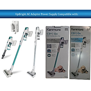 UpBright 25.6V AC/DC Adapter Compatible with Kenmore DS4015 DS4020 DS4030 DS4065 DS4090 DS4095 21.6V Li-ion Battery CSV Go XL Max Elite Cordless Stick Vacuum 561051105 YINLI YLS0241A-T256080 Charger