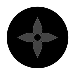 Black/Grey Star Flower Alternate Luxury Lux PopSockets Grip and Stand for Phones and Tablets