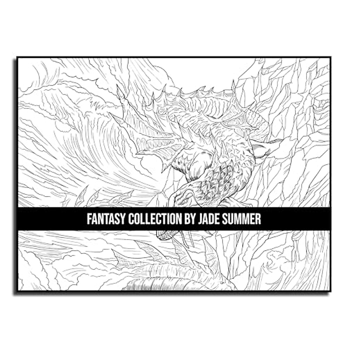 Fantasy Collection: An Adult Coloring Book with 100+ Incredible Coloring Pages of Mermaids, Fairies, Vampires, Dragons, and More!