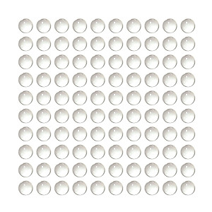 Door Stoppers for Wall, 8 * 4mm Door Knob Wall Protector 100pcs Small Hemispherical Quiet Soft Clear Silicone Shock Absorbent Door Wall Protector
