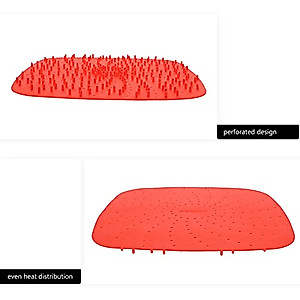 Hemoton Air 3pcs Kitchen Patch Parchment Reusable Silicone Liners: Trivet with fryer Cm Replacement Gadget Steamer Non- Pad Practical Holders Non Home Baking Tool Useful Grade Tray