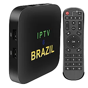 BOMIX IPTV6 Brazil HD 4K Video Player with 16GB Storage, OS Android 9, Different Languages