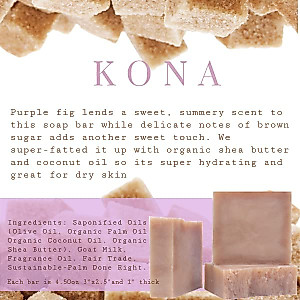 Salo Soap's Natural Womens Bar Soap Body Wash with Goat Milk Soap, Vanilla, Floral, Honey Oatmeal, Brown Sugar, Fig Coconut Oil, Olive Oil, Fragrance Oils, Shea Butter, face soap, whole body soap