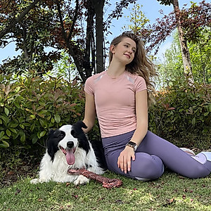 AMOMI PET Dog Toys for Aggressive Chewers Large Dog Toys with Convex Design Natural Rubber Tug-of-war Toy for Energetic Dogs Medium Large Dogs Tooth Clean