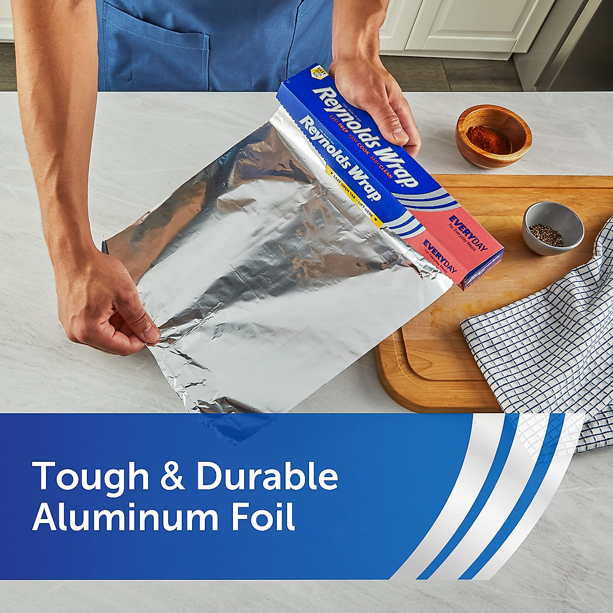 Reynolds Wrap Aluminum Foil, 175 Square Feet (Pack of 2), 350 Total Square Feet