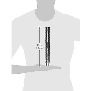 HealthSmart Disposable Otoscope Tips Ear Specula for KaWe PICCOLIGHT Otoscope 4.0mm, Black, 100 Count