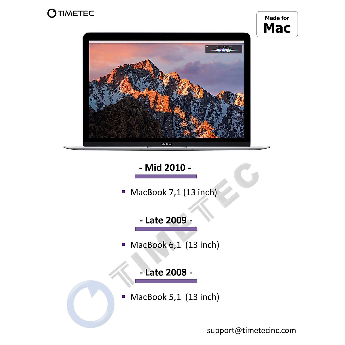 Timetec 8GB KIT(2x4GB) Compatible for Apple DDR3 1067MHz / 1066MHz PC3-8500 CL7 for Mac Book, Mac Book Pro, iMac, Mac Mini (Late 2008, Early/Mid/Late 2009, Mid 2010) SODIMM Memory MAC RAM Upgrade