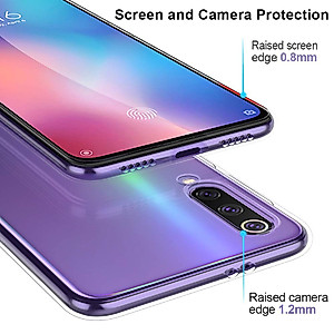 Suhctup Case Compatible with Xiaomi Pocophone F1 Silicone Case Transparent Drawings Design TPU Crystal Bumper Ultra Slim Anti-Shock Protection Case Cover for Xiaomi Pocophone F1, Flower 9