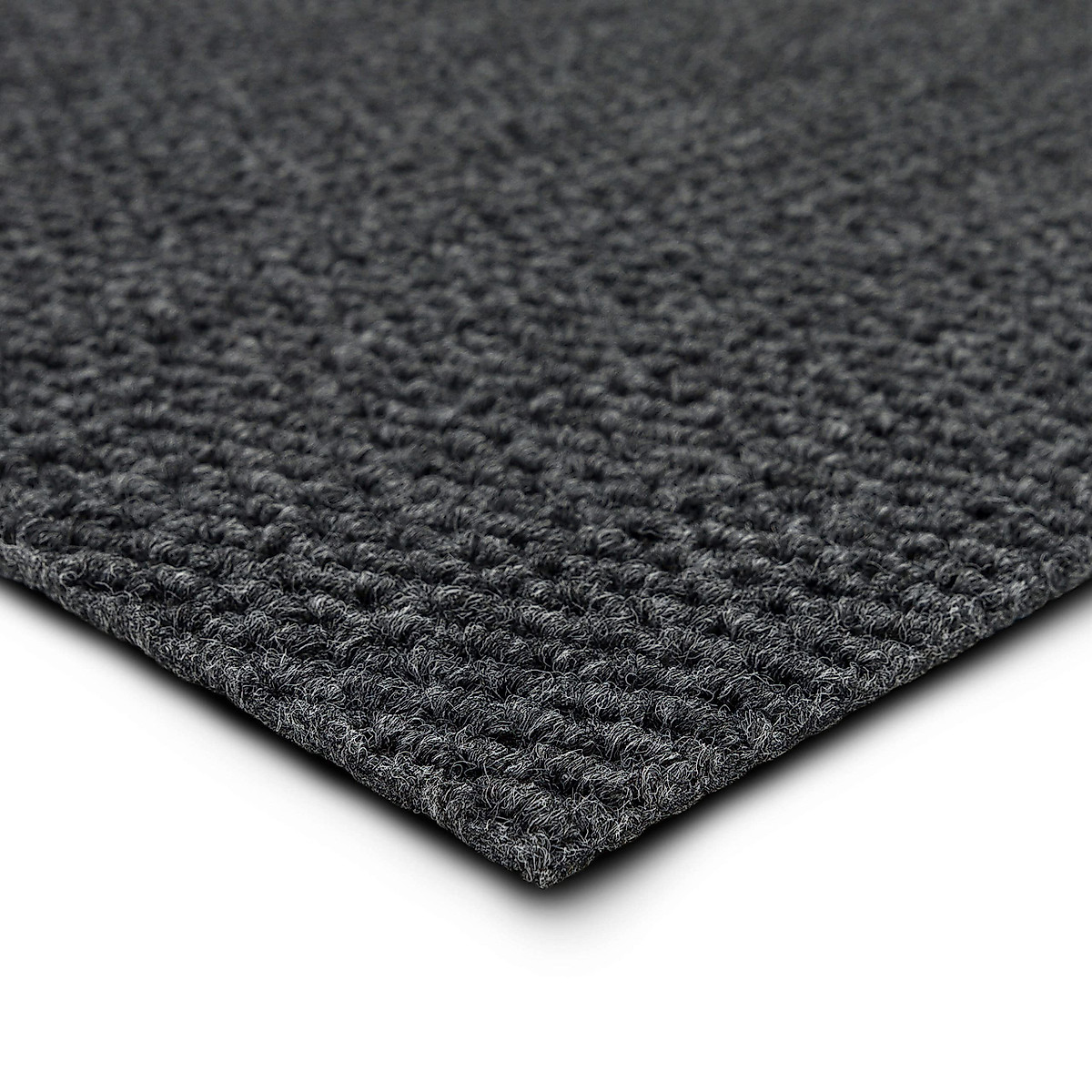 Mohawk Home 18" x 18" Indoor/Outdoor 0.25" Pile Height, Peel and Stick Carpet Tile, Grey Polyester, (10 Tiles) (22.5 sqft/Box)