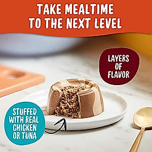 Meow Mix Tasty Layers Swirled Paté Cat Food Variety Pack, 2.75 oz Cup, 12 Pack, 4 Count