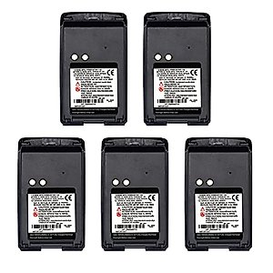 (5PCS) BPR40 Battery PMNN4075 Battery PMNN4071A Battery [Upgraded] for Motorola Mag One BPR40 Mag One A8 Mag One A6 Portable Walkie Talkie Battery PMNN4071AR PMNN4071AC PMNN4071 PMNN4075AR Battery
