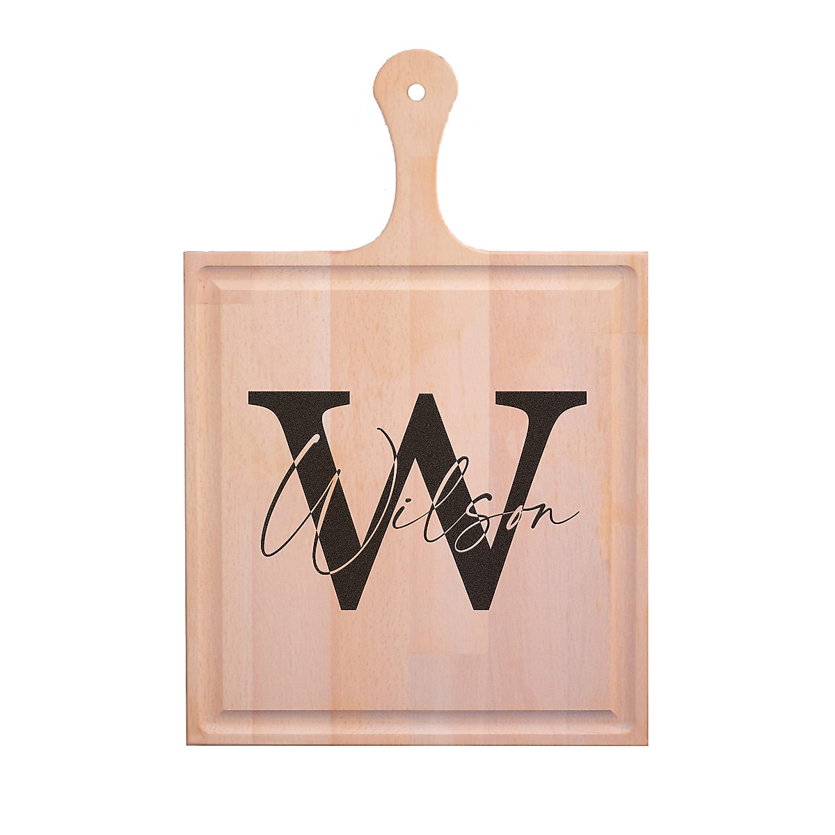 Custom Cutting Board | Wedding Cutting Board | Custom Wedding Gift | Wedding Gift | Personalized Cutting Board | Engraved Cutting Board | Anniversary Gift | Wedding Gifts for Couples (With Handle)