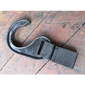 NAHANCO Spacemaker Heavy Duty Clothes Hanger Hook for Hanger Management in Backroom/Stockroom, 5 ½”- Black, 100/Carton, (GHB200)