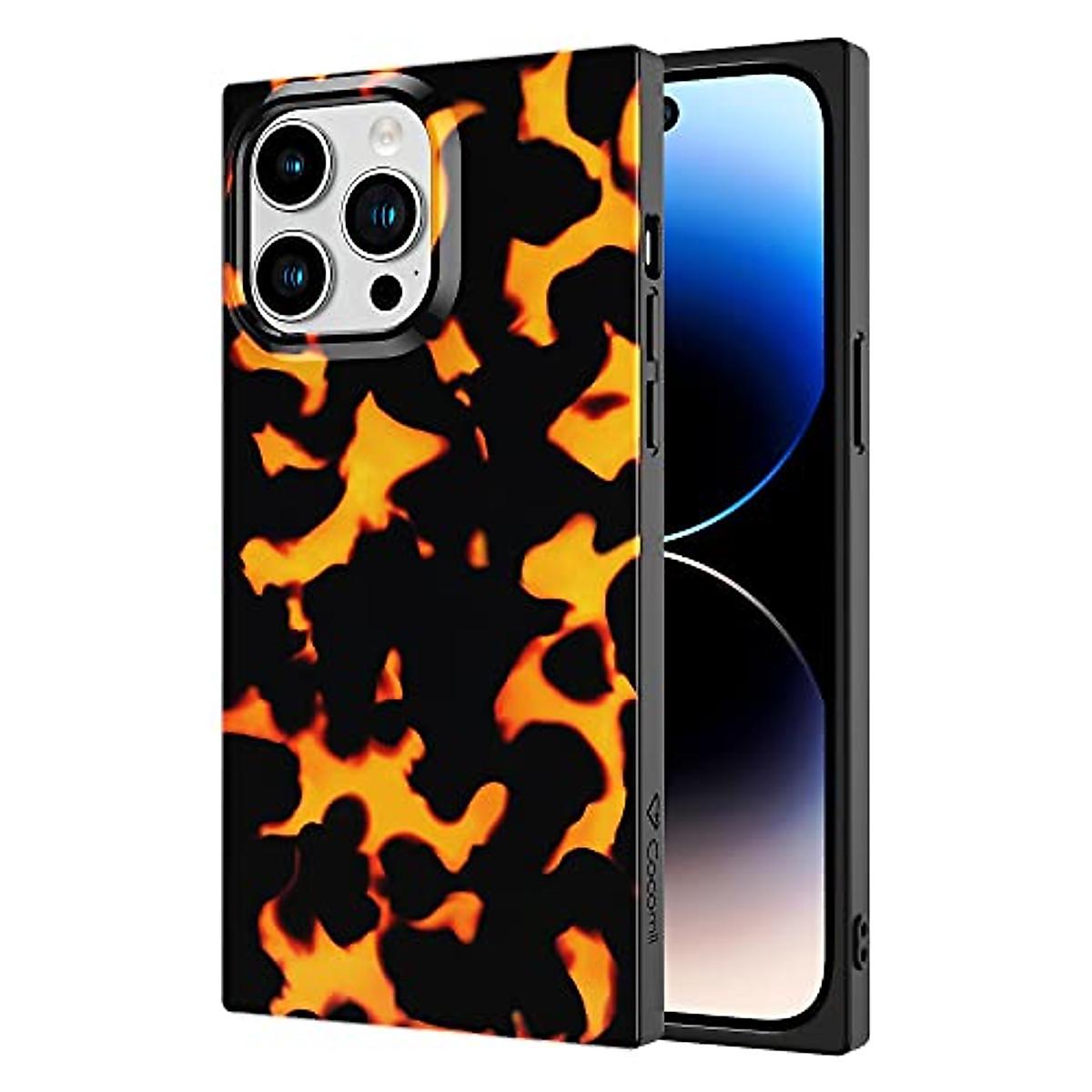 Cocomii Square iPhone 12 Pro Max Case - Slim, Glossy, Black & Amber, Classic Tortoiseshell, Anti-Scratch, Shockproof - Compatible with iPhone 12 Pro Max (Tortoise)