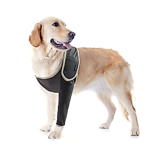 Hilltown Dog Elbow Pad Front Leg Protector to Prevent infect and Scratching - Injury Protection for Dog Elbow, Post-Surgery Recovery - Front Leg Brace for Dogs（Left Leg M）