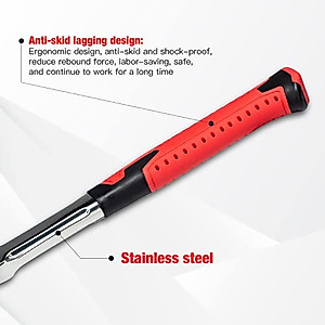 Monoceros 16 OZ Claw Hammer with 69 pcs Picture Hanging Kit, Heavy Duty All Purpose Hammer,Non-slip Handle, Magnetic Head, Suitable for professional and domestic work