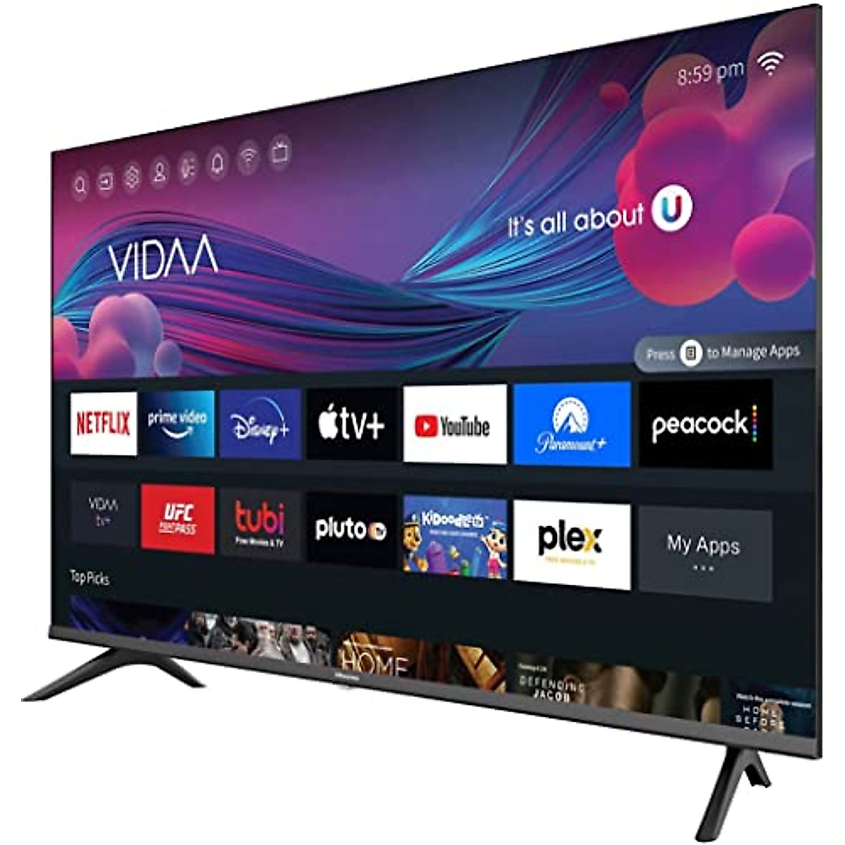 Hisense 40-Inch Class Full HD 1080p Smart LED TV 60Hz Refresh Rate Motion Rate 120 Gaming Mode Compatible with Alexa 40A4GV (Renewed)