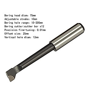 Carbide Boring Head MT3 Shank 12pcs 3" Boring Bar Ordinary Machine Milling Cutter Set