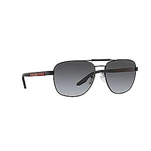 Prada PS 53XS Matte Black/Grey Gradient Polarized One Size