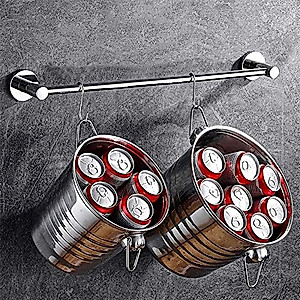 Towel Racks Towel Rack Towel Rails Wall Mounted Bath Towel Rack,Stainless Steel Towel Bar Rack Round Single Towel Rails Screw Wall Mounted Hanging Bathroom Kitchen/70cm Bath Towel Shelf Yearn for-60cm