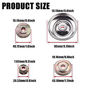 PLUMIA Gardening Machine Lawnmower Blade Adapter Attachment, Blade Trimmer Head Adapter Universal Kit Compatible with Stihl and Universal String Trimmers Brush Cutter