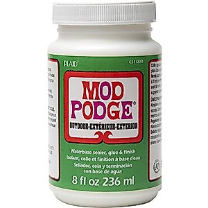Mod Podge Waterbase Sealer, Glue and Finish for Outdoor (8-Ounce), CS11220 Clear Finish