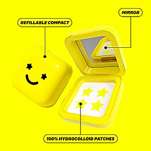 Starface Hydro-Stars Big Yellow, Hydrocolloid Pimple Patches, Absorb Fluid and Reduce Inflammation, Cute Star Shape, Vegan and Cruelty-Free Skincare (32 Count)