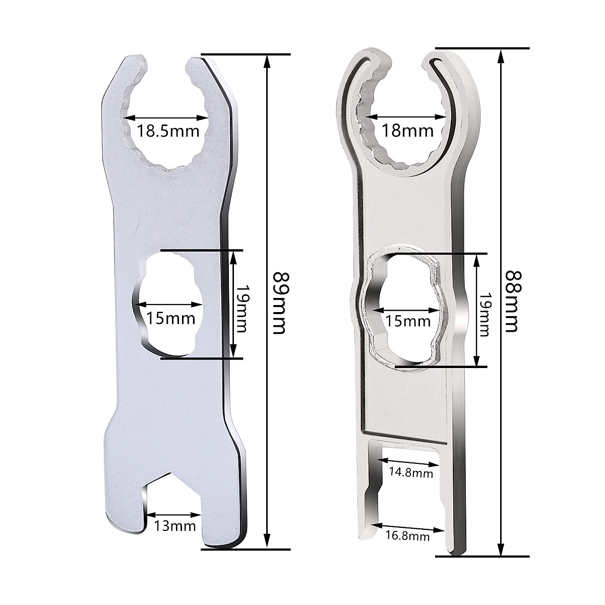 YAODHAOD Solar Panel Connector Tool Works,Disconnect Removal Solar PV Metal Spanner Wrench Crimping Tool for Solar PV System Extension Cable Kit