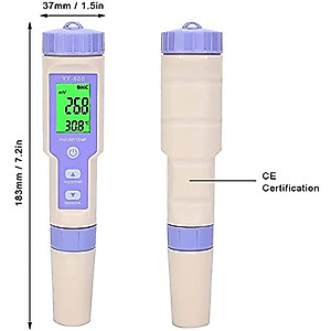 YUESFZ Precise 3-in-1 TDS Meter Digital Water Tester - ppm Meter, Easy to Use Water Quality Tester for Testing RO Drinking Water Hydroponics Aquarium Practical Water Quality Detector