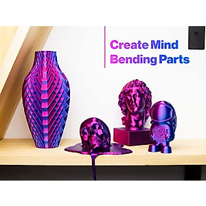 MatterHackers Quantum PLA Dichromatic Dual Color 3D Printer Filament (0.75kg) (1.75mm, Green Raspberry)