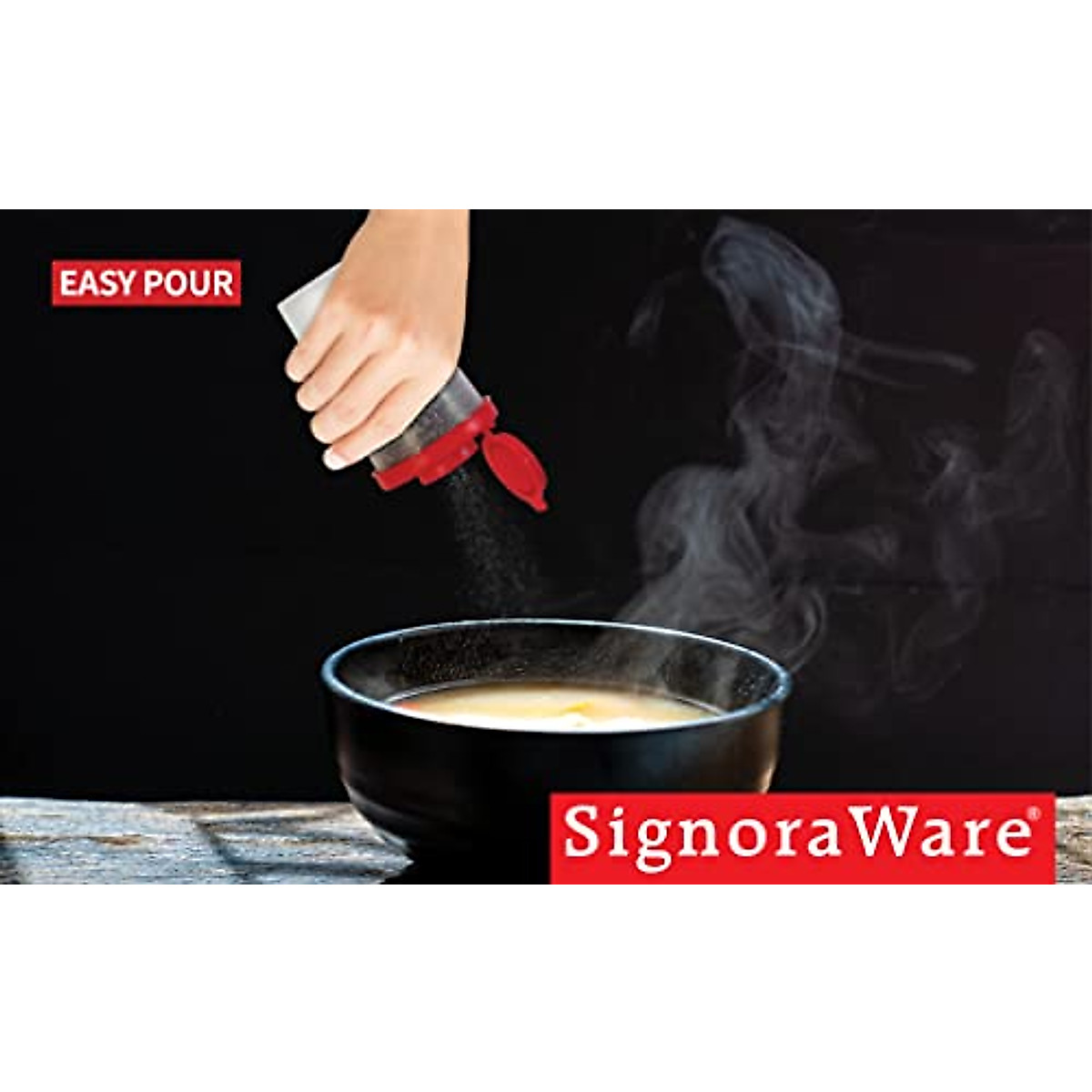 Salt and Pepper Shakers Moisture Proof Set of 2 Large Salt Shaker to go Camping Picnic Outdoors Kitchen Lunch Boxes Travel Spice Set Clear with Red Covers Lids Plastic Airtight Spice Jar Dispenser