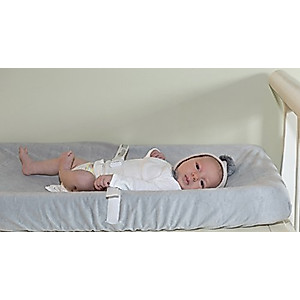 Ely's & Co. Patent Pending Waterproof Plush Change Pad Cover 100% Cotton Velvet | no Need for Changing Pad Liner (Grey)