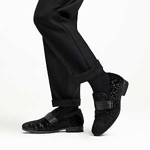 Bruno Marc Boy's Dress Formal Tuxedo Shoes Slip-on Loafers, Black, Size 10, SBLS2340K